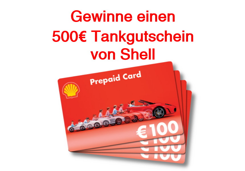 Gewinne einen 500€ Shell Tankgutscheinen